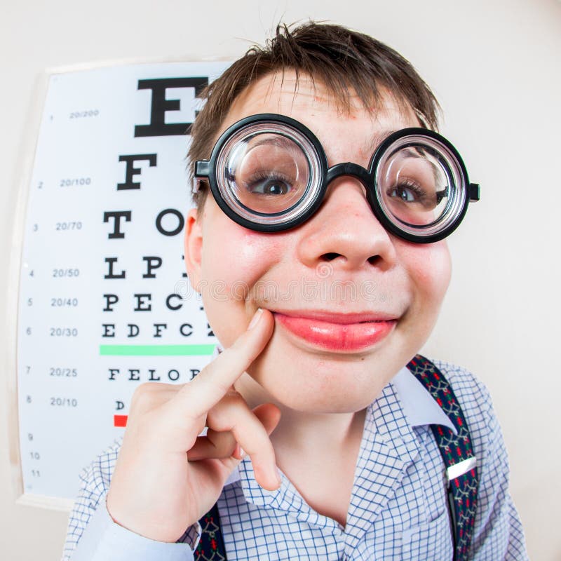 Person Wearing Spectacles in an Office at the Doctor Stock Photo ...