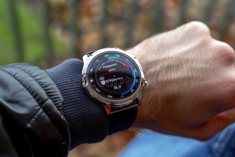 A Person Is Wearing A Watch That Shows The Time As 10 00 Stock Illustration Illustration Of