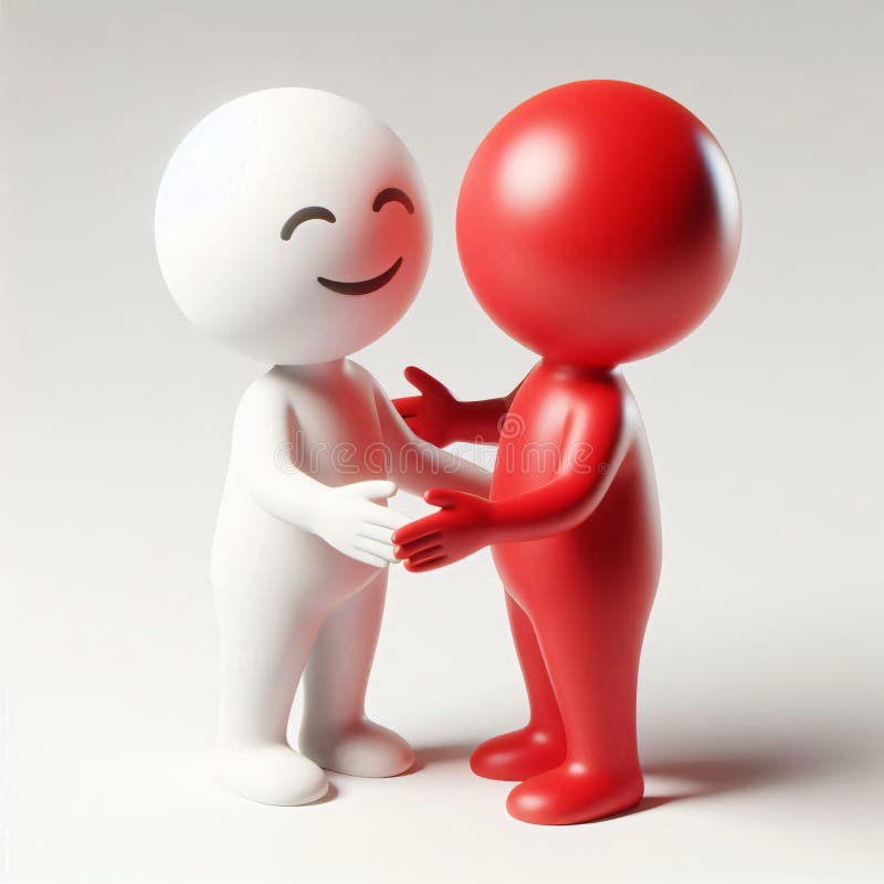 Person Welcome Happy 3d Render Stock Illustration - Illustration of ...