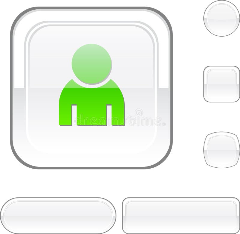 Person button set. stock vector. Illustration of shiny - 13495003