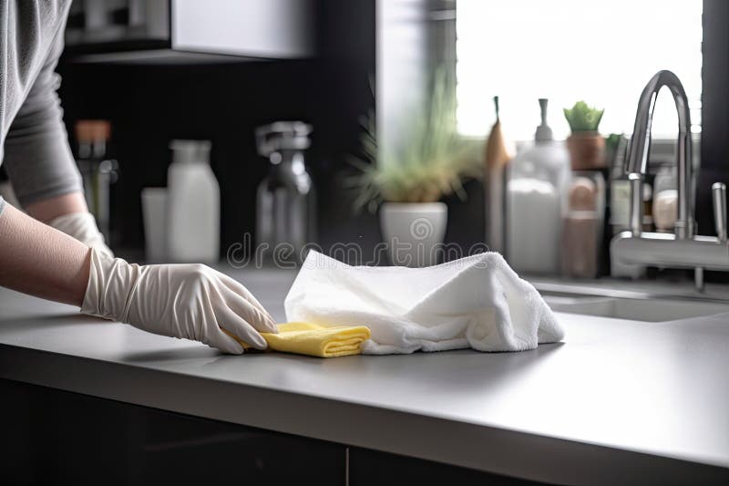 Housekeeping Wiping Counter Stock Illustrations – 39 Housekeeping ...