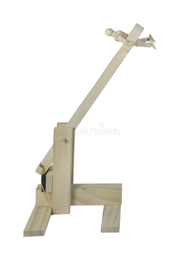Person in a Wooden Catapult Stock Photo - Image of battle, fling: 54376216