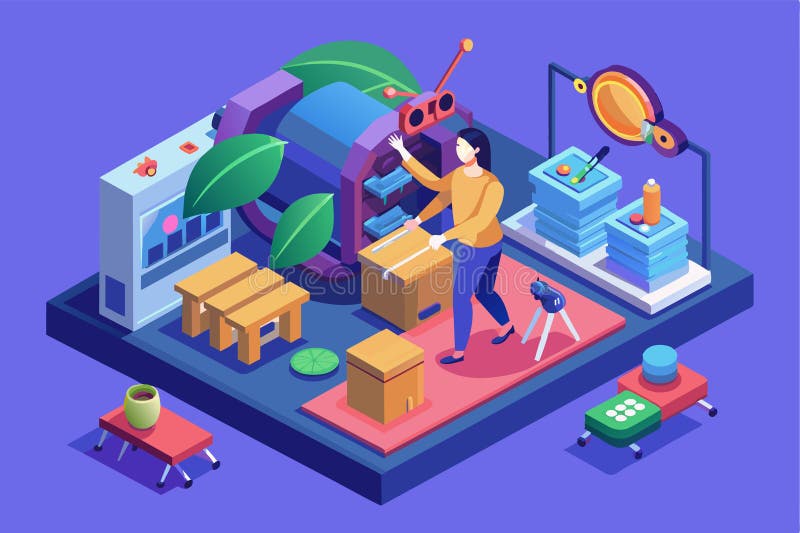 A Person is Working on Bug Fixing in a Vibrant Workspace Filled with ...