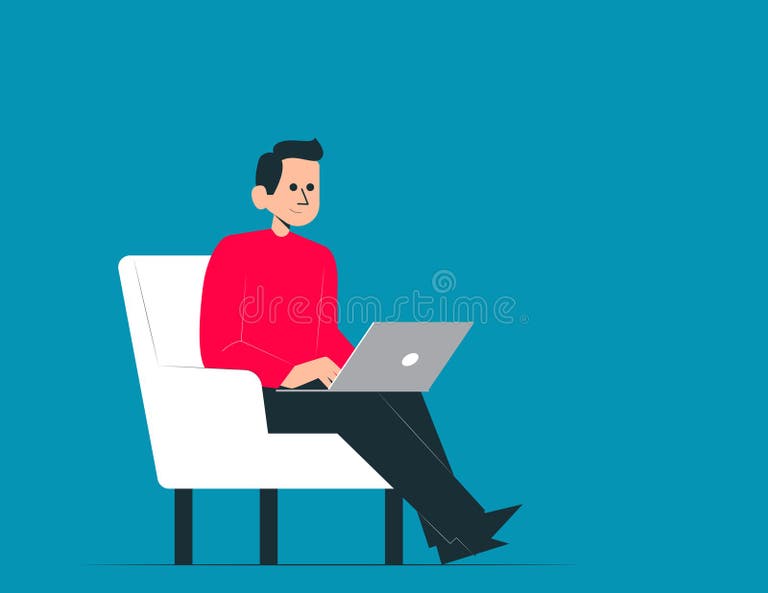 Person Working and Completed Steps. Development or Improvement Vector ...