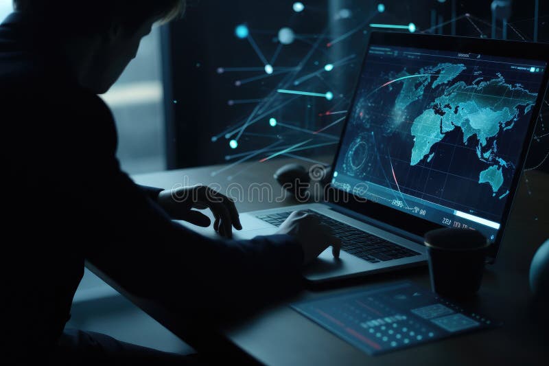 A Person is Working at a Computer. Automated Software for Efficient ...