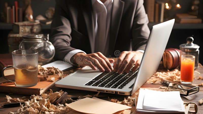 Person Working on a Computer People Working on a Laptop Person Working ...