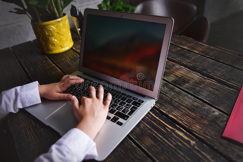 Person working on laptop stock image. Image of newbusiness - 117454095