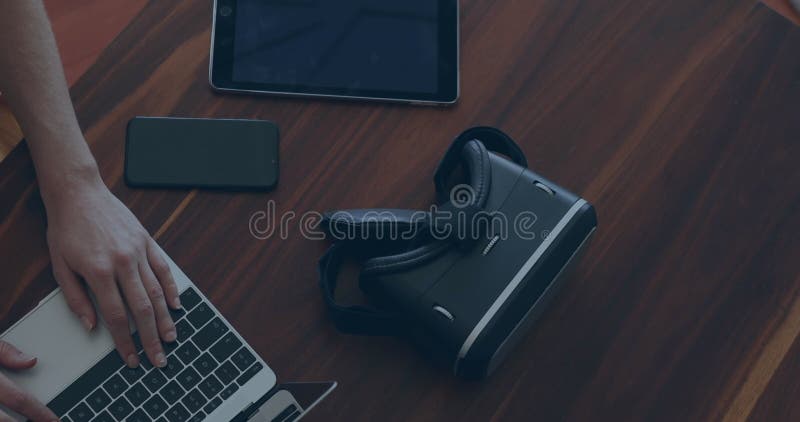 Person Working on a Laptop in an Office Setting Stock Image - Image of ...
