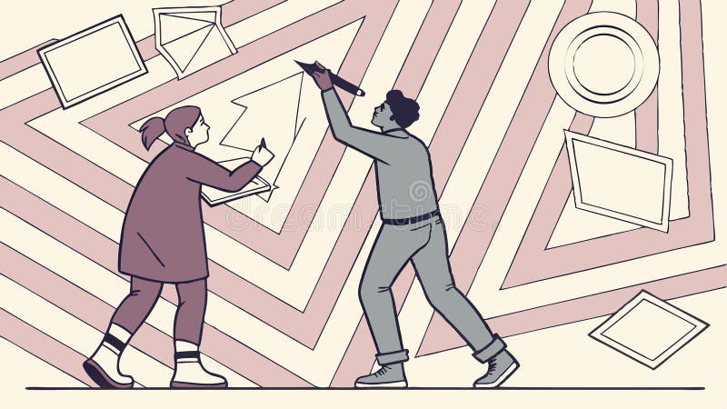 Person Working on Project Illustration Business Planning, Vector Design ...