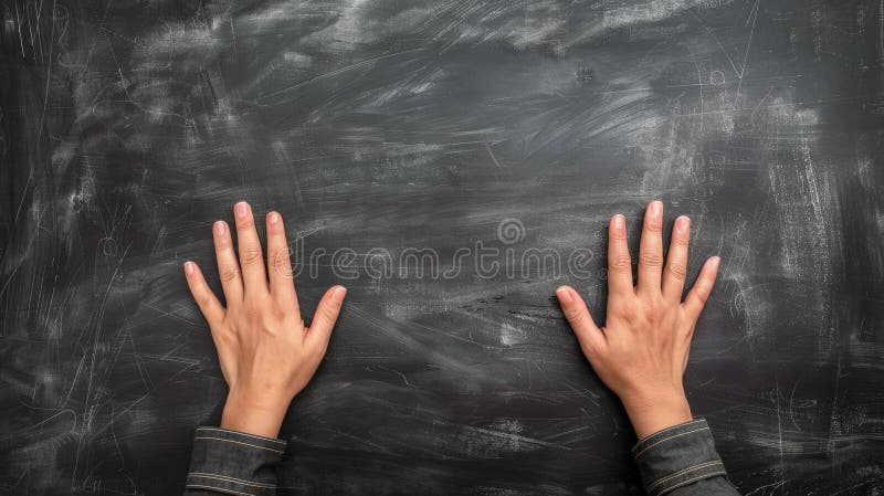 Person Writing on a Chalkboard Stock Photo - Image of professor, study ...
