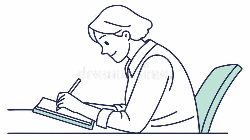 Person Writing Note Taking Vector Illustration, Vector Design ...