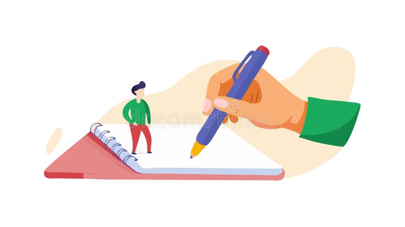 Person Writing Notes Icon Vector for Education and Productivity, Vector ...