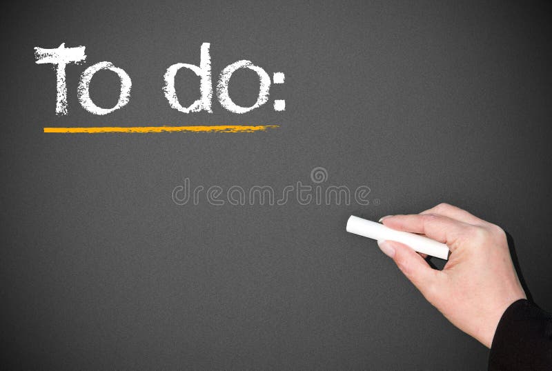 Person writing to do list stock photo. Image of closeup - 32253000