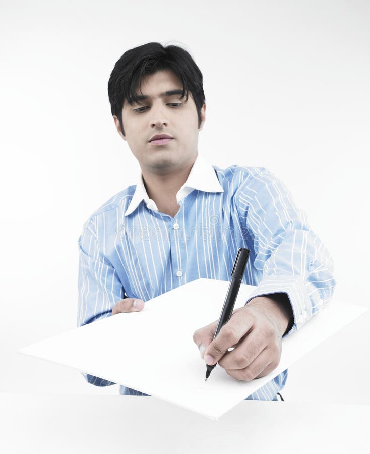 A Person Writing on a White Board Stock Image - Image of executive ...