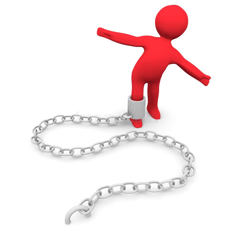 Persona atrapada stock de ilustración. Ilustración de justicia - 14333357