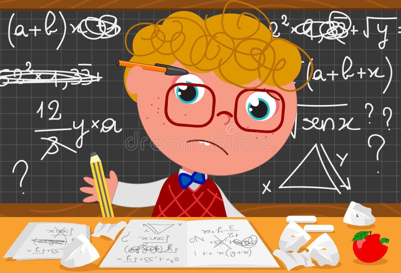 Persona Brutta Sciocca Con Il Bordo Nero Illustrazione Vettoriale ...