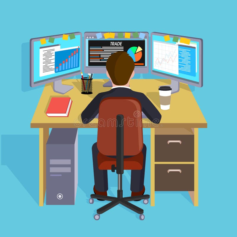 Persona Al Computer Impiegato Della Call Center Cartolina Al Giorno Del ...