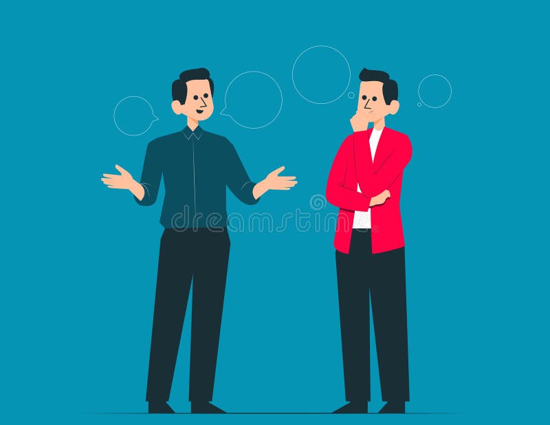 Persona Con Mala Comunicación. Concepto De Vector De Problemas De ...