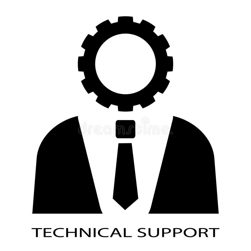 Persona Del Supporto Tecnico Illustrazione Vettoriale - Illustrazione ...
