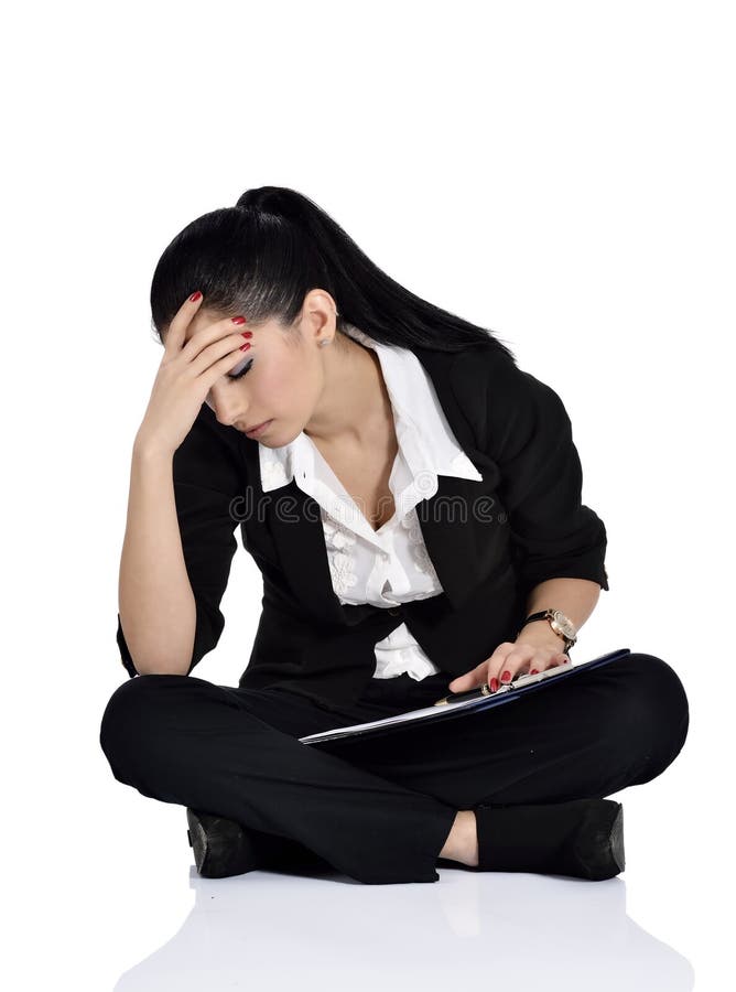 Persona Deprimida Cansada Del Negocio Imagen de archivo - Imagen de ...