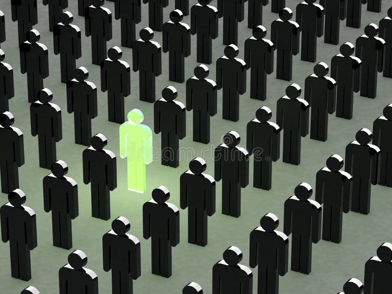 Persona excepcional stock de ilustración. Ilustración de lugar - 6936839