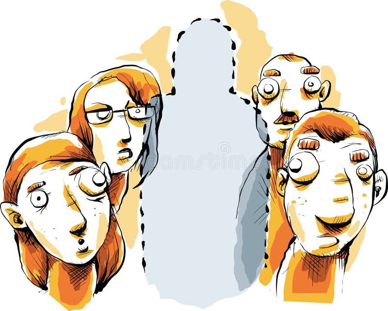 Mujer invisible stock de ilustración. Ilustración de ilustraci - 7481051