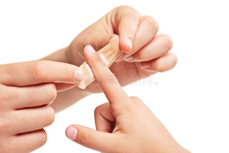 Yeso en el dedo foto de archivo. Imagen de ayuda, aplicado - 23528078