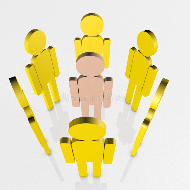 Persona rodeada stock de ilustración. Ilustración de pista - 28710391