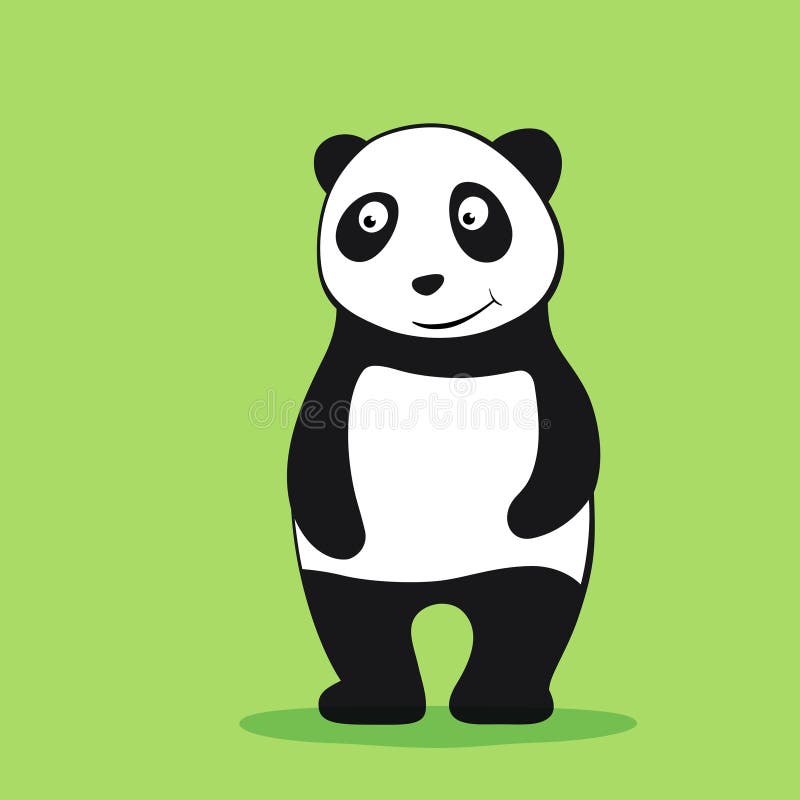Personagem De Banda Desenhada Da Panda Ilustração do Vetor - Ilustração ...