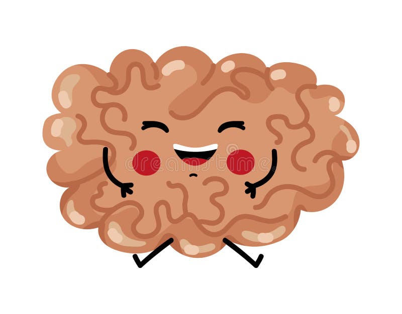 Personaje De Dibujos Animados Lindo Del Cerebro Feliz Ilustración del ... Personaje De Dibujos Animados Lindo Del Cerebro Feliz Ilustración del ...