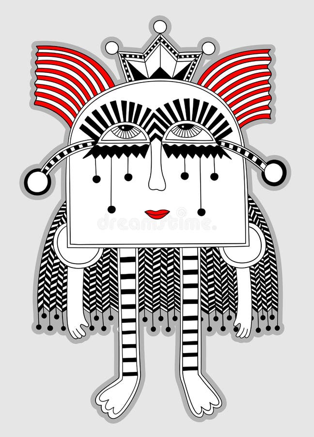 Personaje Del Monstruo De La Fantasía Ilustración del Vector ...