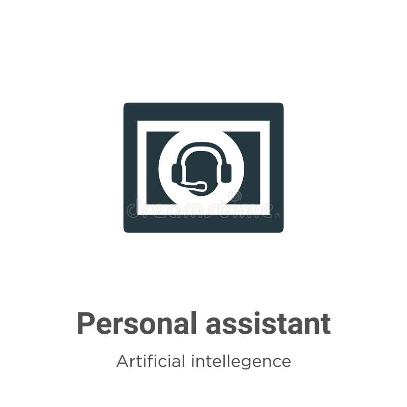 Personal Assistant Outline Vector Icon. Thin Line Black Personal ...