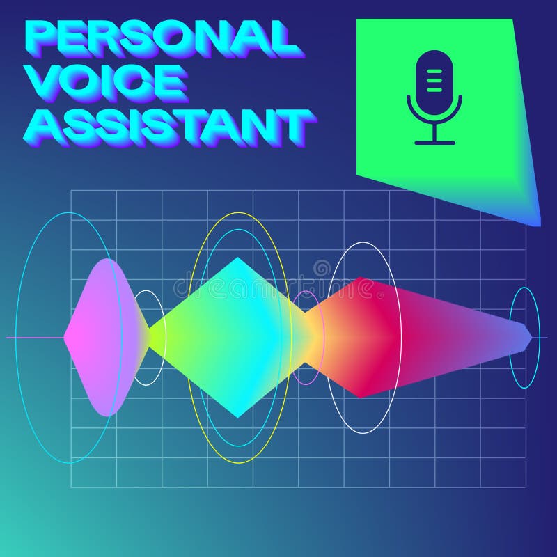 Personal Assistant and Voice Recognition Concept Stock Vector ...