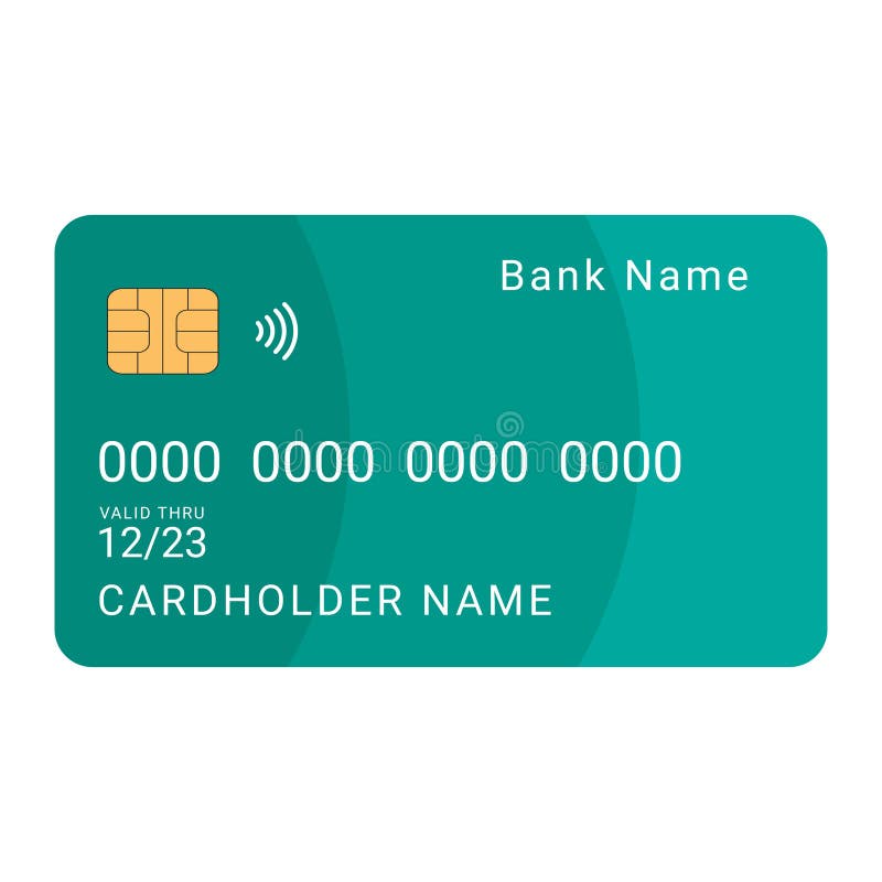 Personal bank card. Vector stock vector. Illustration of balance ...