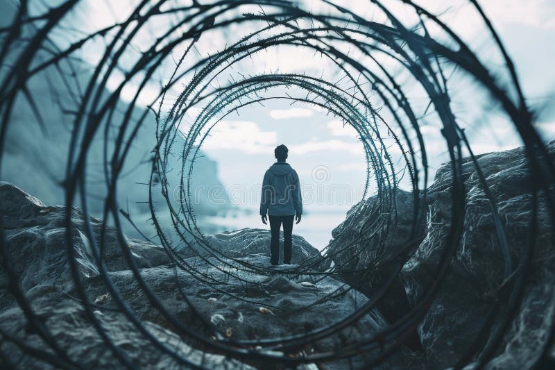 Personal Boundaries Concept,comfortable Zone from People Stock Photo ...