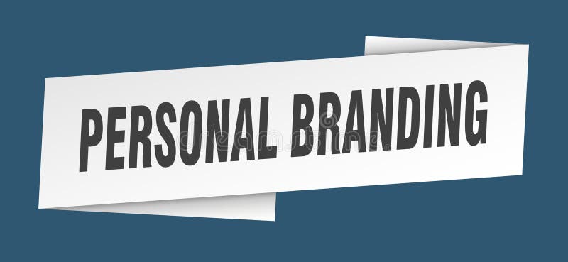 Personal Branding Banner Template. Personal Branding Ribbon Label Stock ...