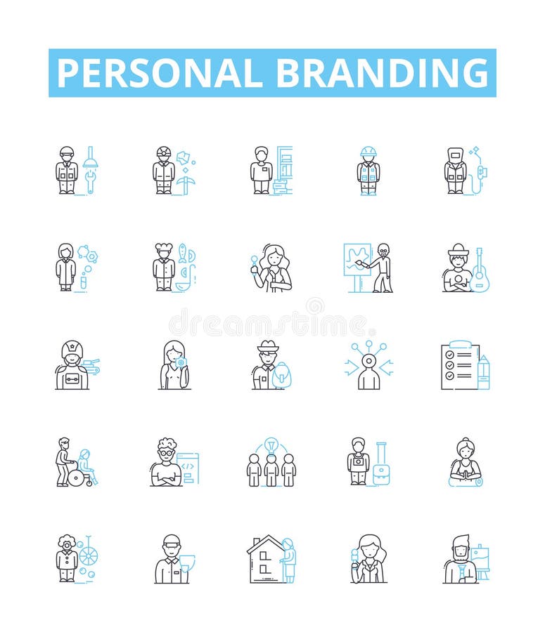 Personal Branding Icons Stock Illustrations – 1,446 Personal Branding ...
