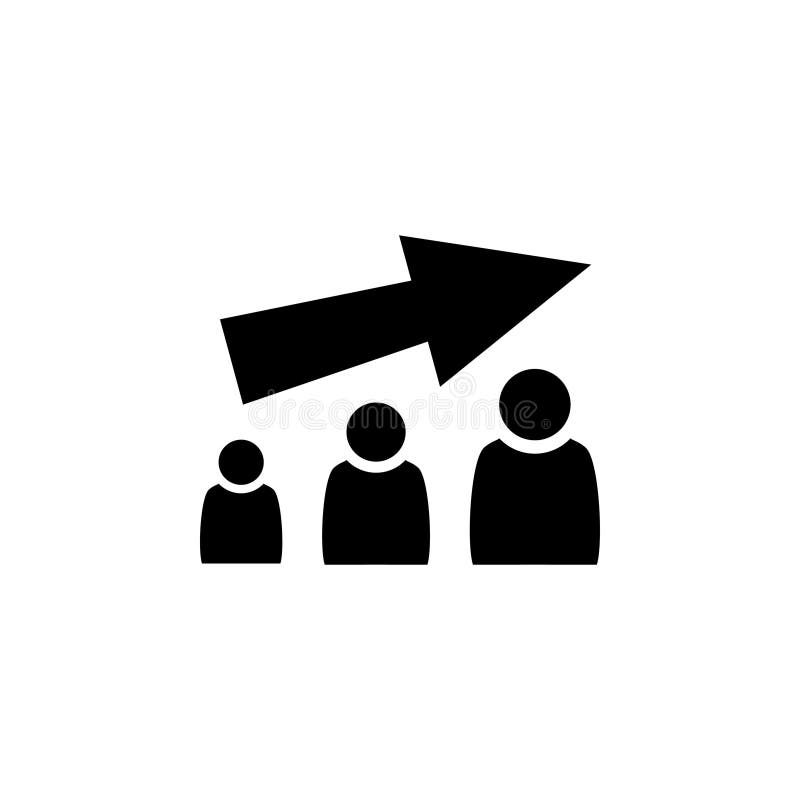 Personal Career Growth, Developer Progress Solid Flat Vector Icon ...