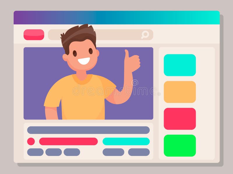 Personal Channel on the Popular Video Sharing. the Star of the Stock ...