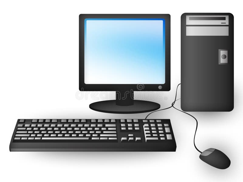 Personal Computer stock vector. Illustration of cdrom - 2586180