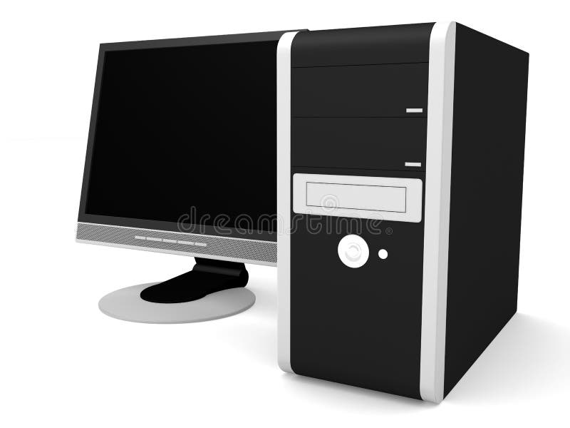 3d computer stock illustration. Illustration of digital - 4368564