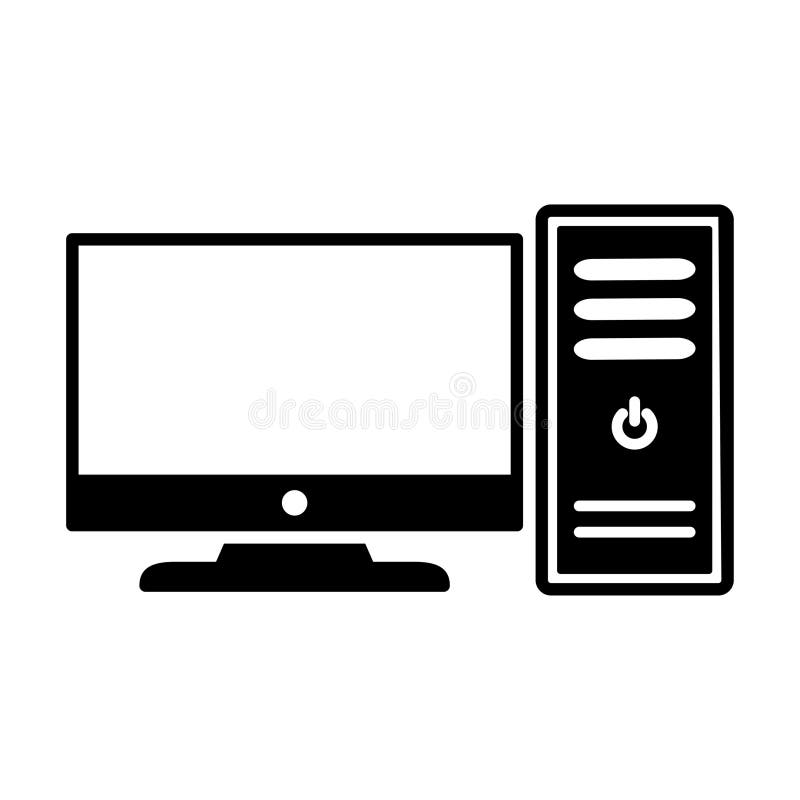 Personal Computer Free Vector Icon on Trendy Design Stock Illustration ... Personal Computer Free Vector Icon on Trendy Design Stock Illustration ...