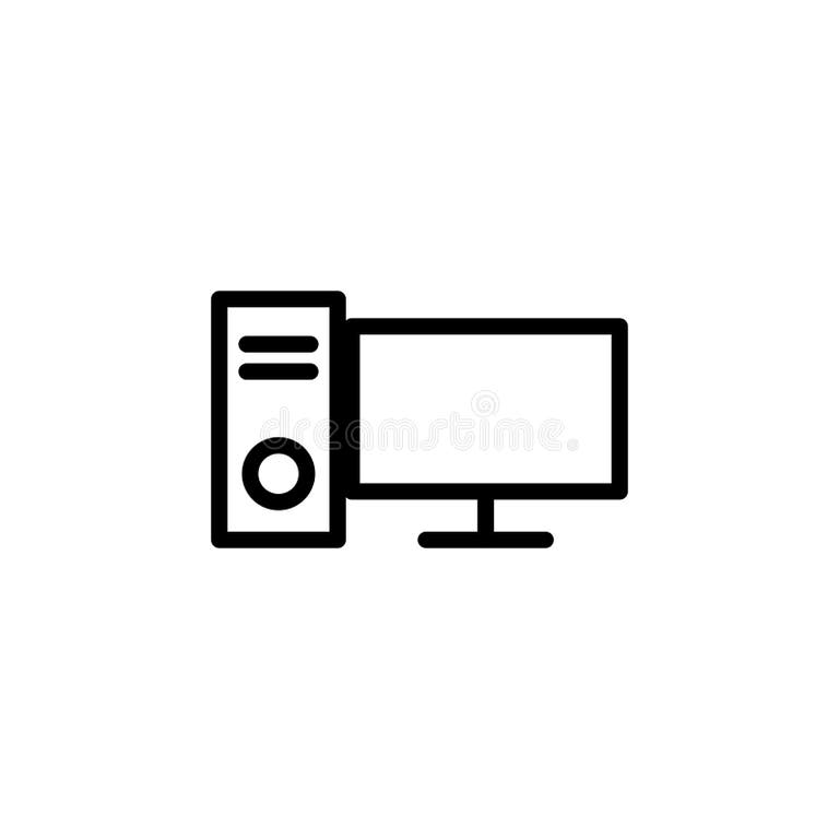 Personal Computer Icon Simple Vector Perfect Illustration Stock Vector ...