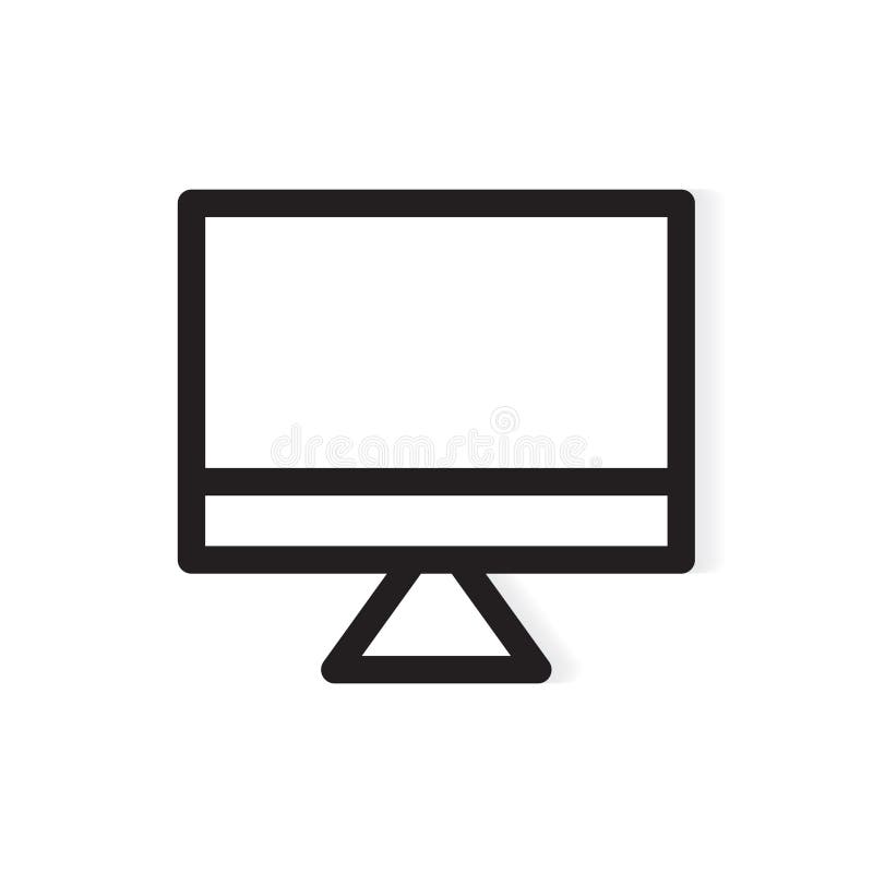 Personal computer icon stock vector. Illustration of personal - 150720408