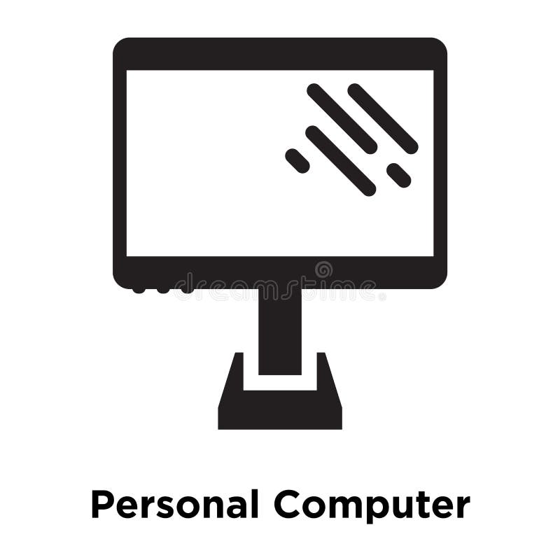 Personal Computer Concept Vector Linear Icon Isolated on Transparent ...