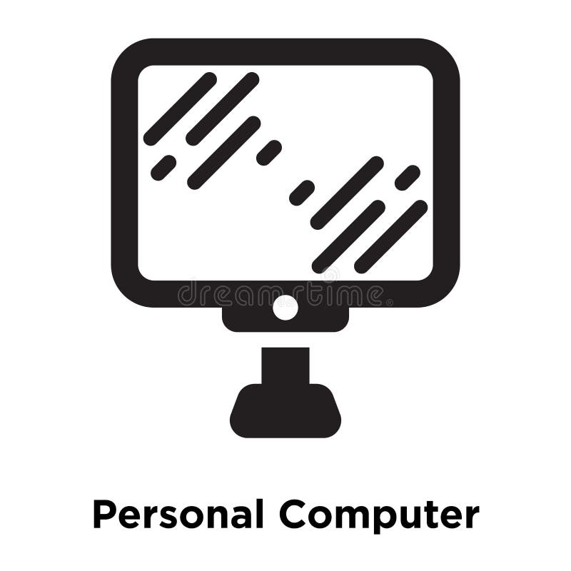 Personal Computer Concept Vector Linear Icon Isolated on Transparent ...