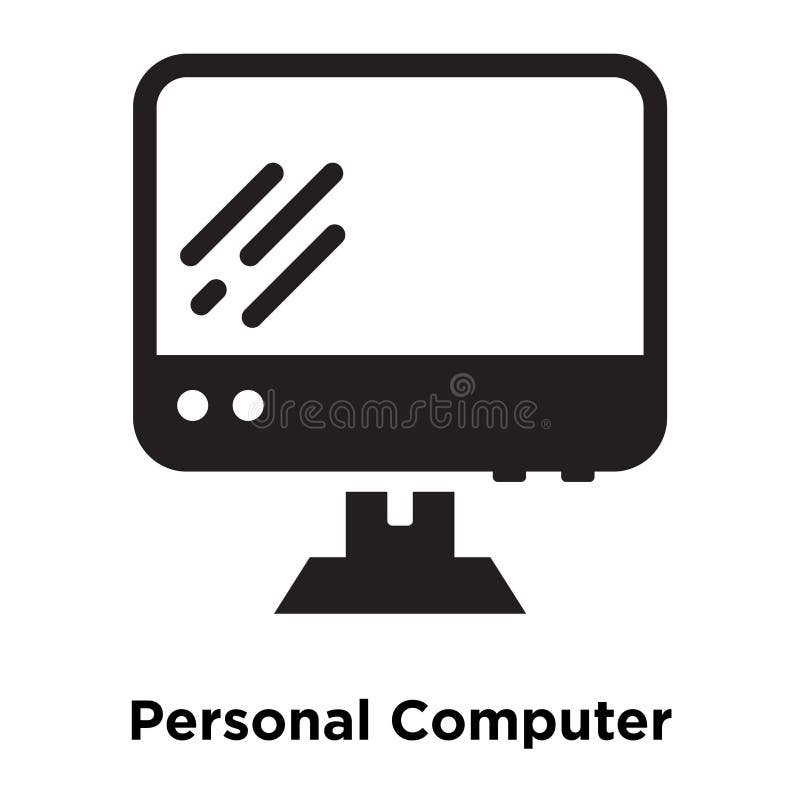 Personal Computer Concept Vector Linear Icon Isolated on Transparent ...