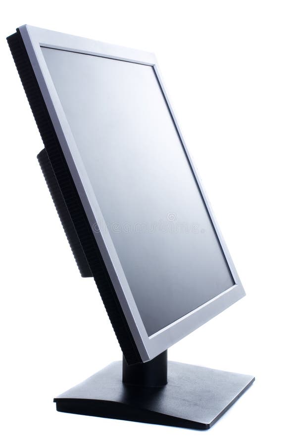 Professional Lcd Monitor, Back Side Stock Image - Image of computer ...