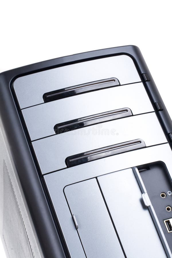 Personal Computer Isolated on the White Background Stock Image - Image ...