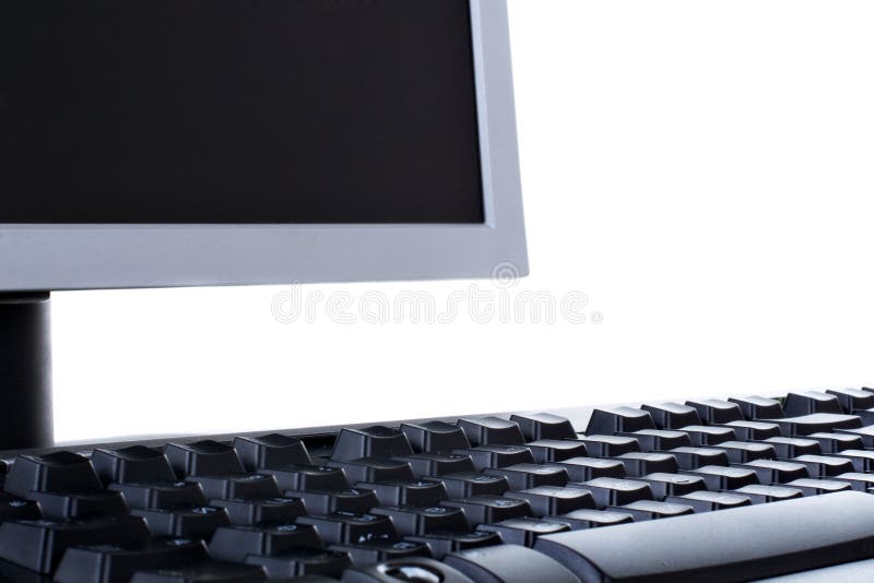Personal Computer Isolated on the White Background Stock Photo - Image ...